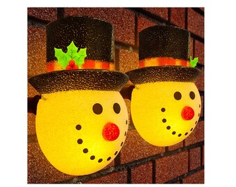 Snowman Light Covers - Etsy