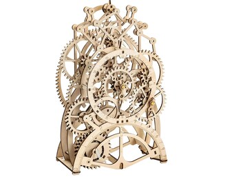 Wooden Clock Puzzle - Etsy