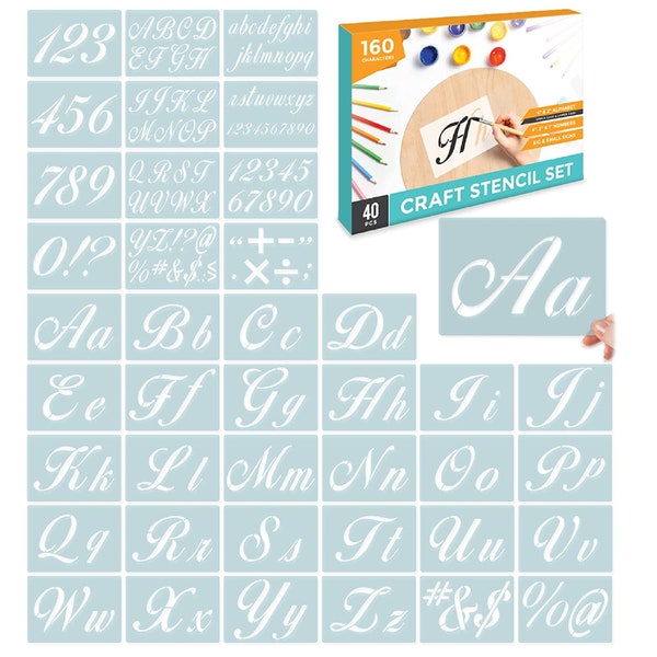 Letter Stencils Large - Etsy