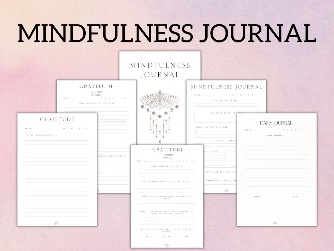 Printable Daily Manifestation Journal Mindfulness Journal Printable ...
