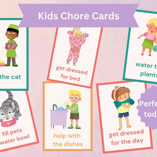 Chore Cards - Etsy