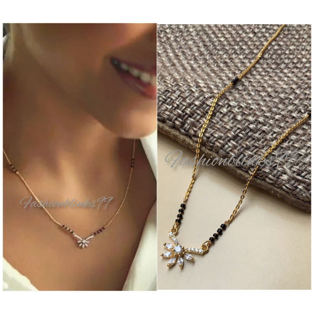 Diamond Mangalsutra Gold Mangalsutra Bollywood Actress - Etsy