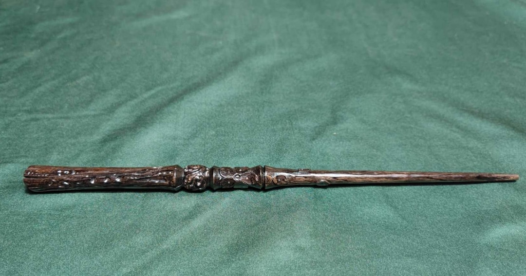 Personalised Wooden Wands, Carved Cherry Blossom Wood Magic Wand, Altar ...