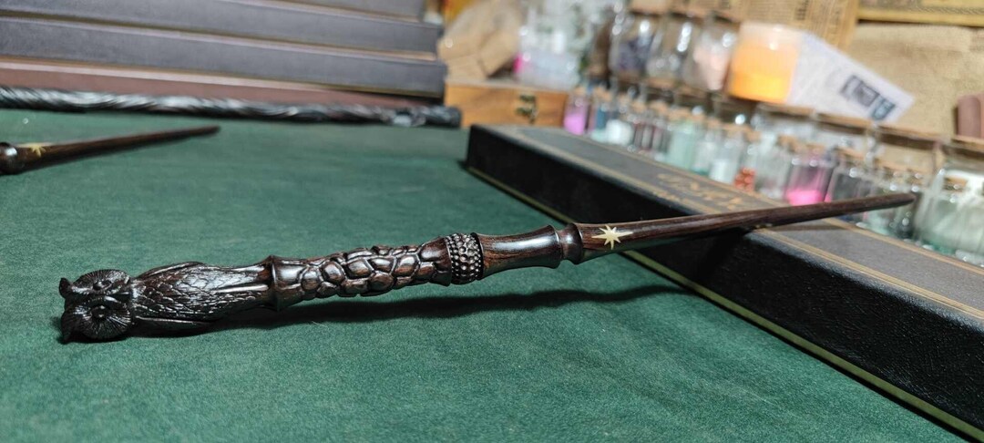 Personalised Wooden Wizard Wands, Owl Magic Wand, Wizarding Wand ...