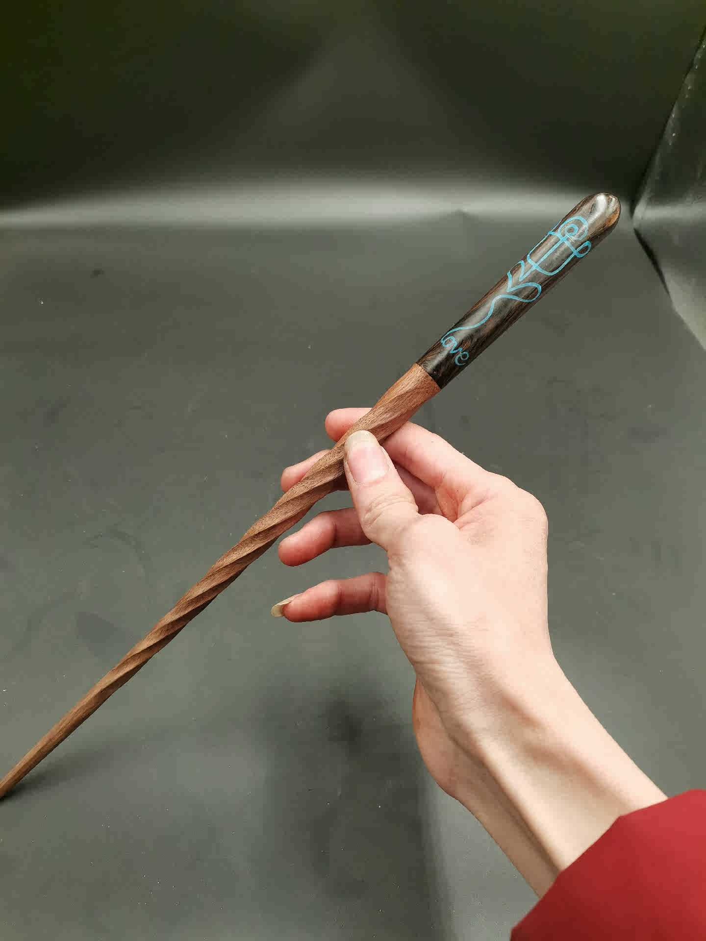 Hand Carved Wiccan Wands, Cosplay Wand Custom Magic Wand, Altar Wand ...