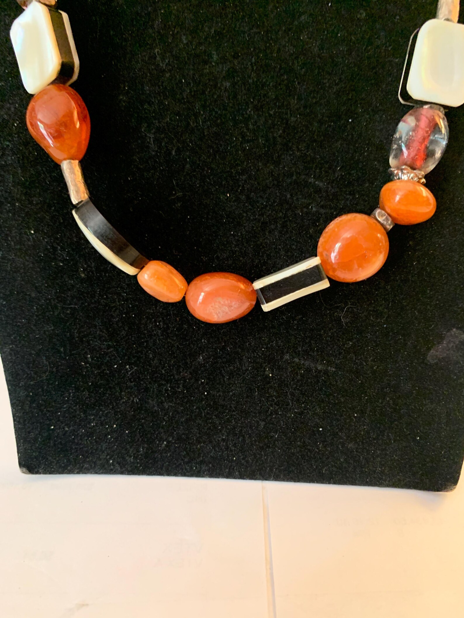 A Collection of Sea Stones/mop Beaded Necklace - Etsy