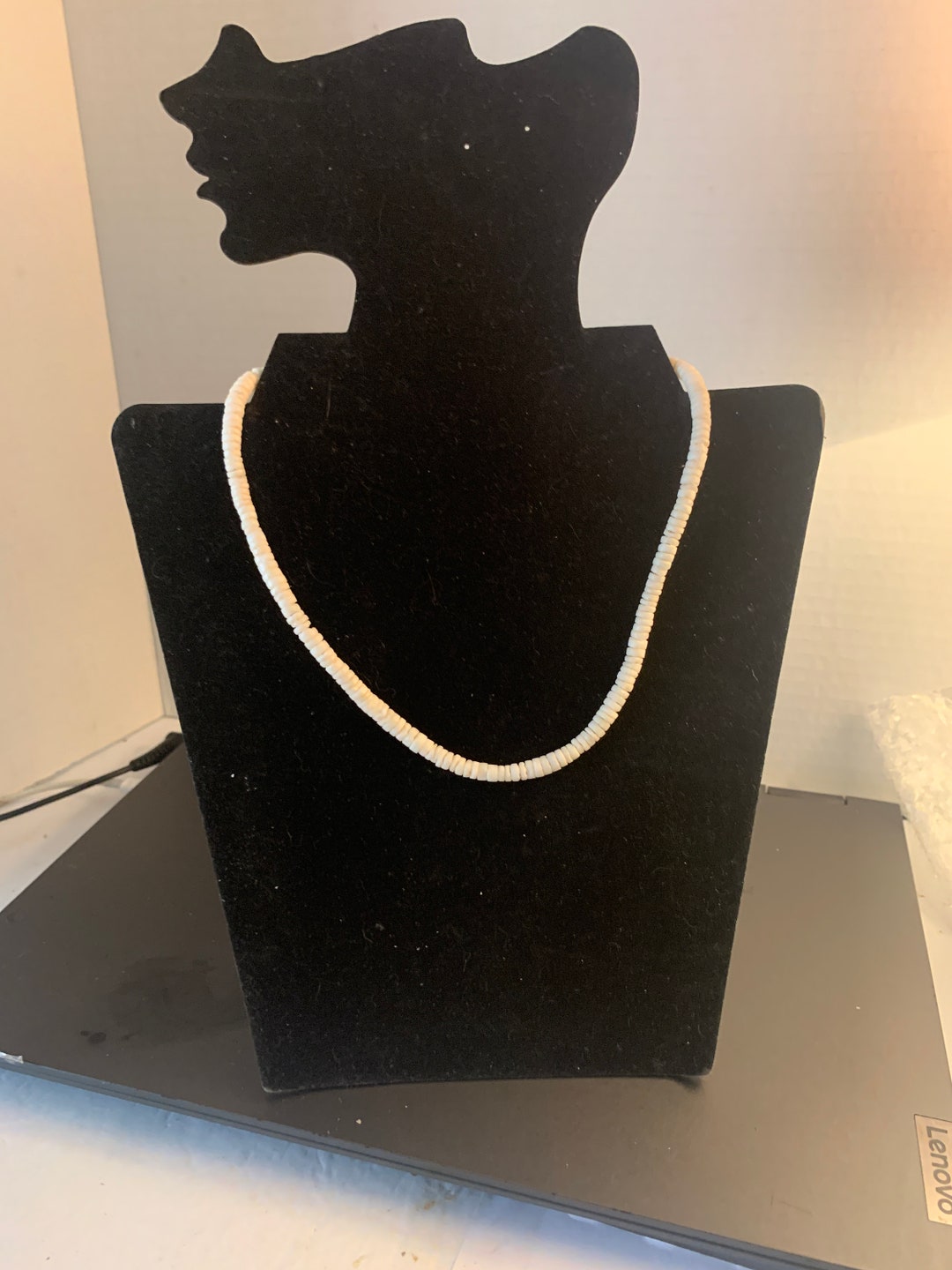 White PUCA SHELL NECKLACE - Etsy