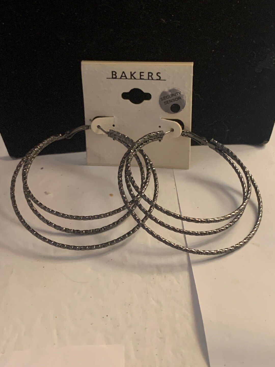 Silver Triple HOOP Earrings BY BAKER - Etsy