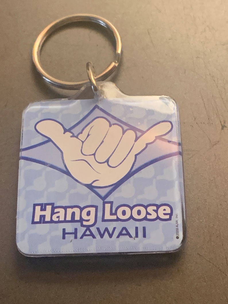 Hawaii Hang Loose Souvenir Keyring - Etsy