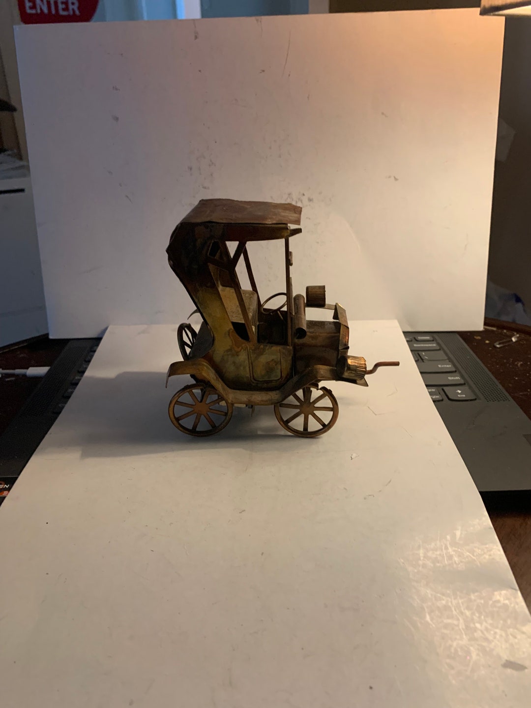 Vintage Copper Car Music Box - Etsy