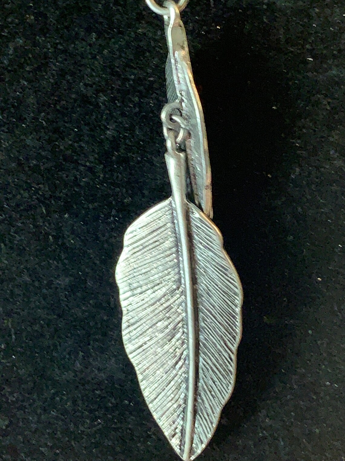 SILVER LEAVES PENDANT - Etsy