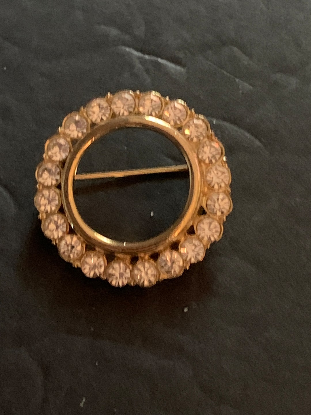 Circle of Rhinestones Brooch - Etsy