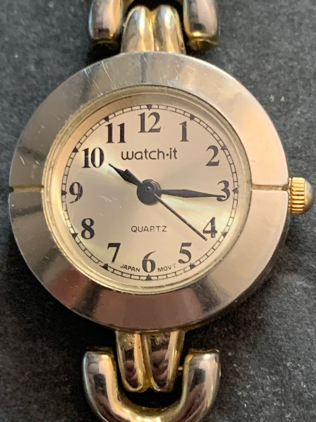 Advance Watch-it Silver Tone Watch NEW BATTERY - Etsy