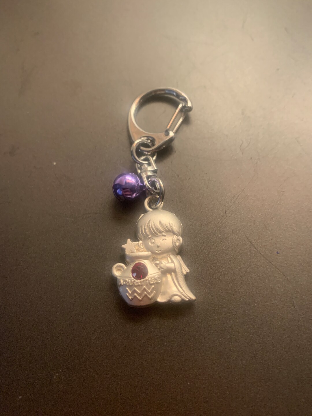 Guardian Angel Silvertone Keychain - Etsy