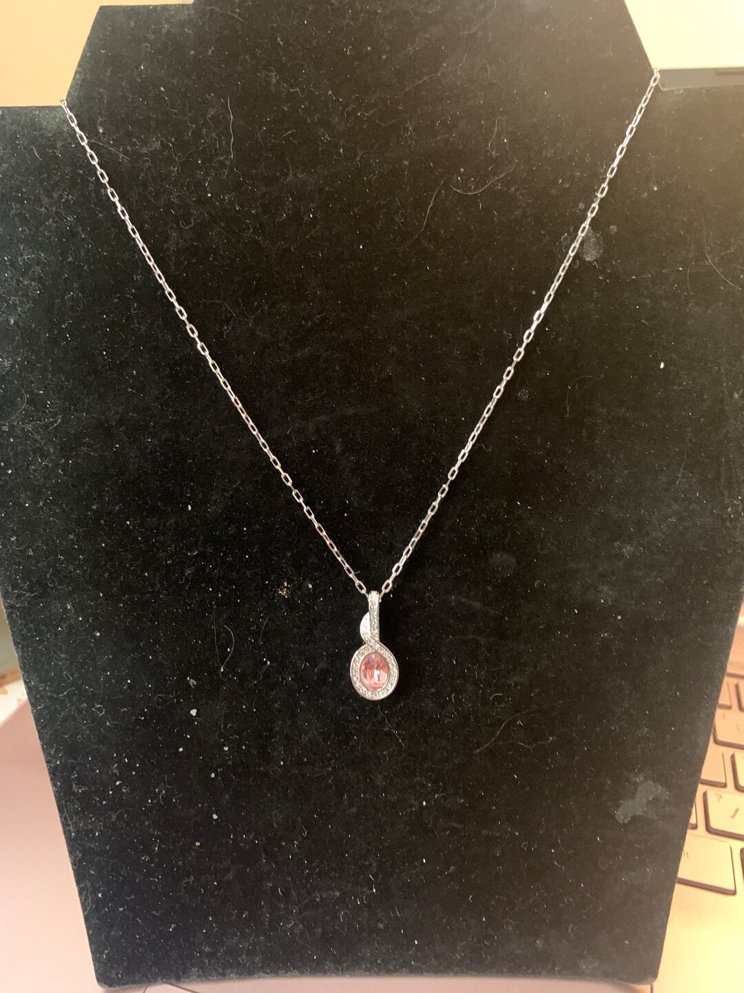 Swarovski Signed Crystal Tyra Rose Pendant Necklace - Etsy