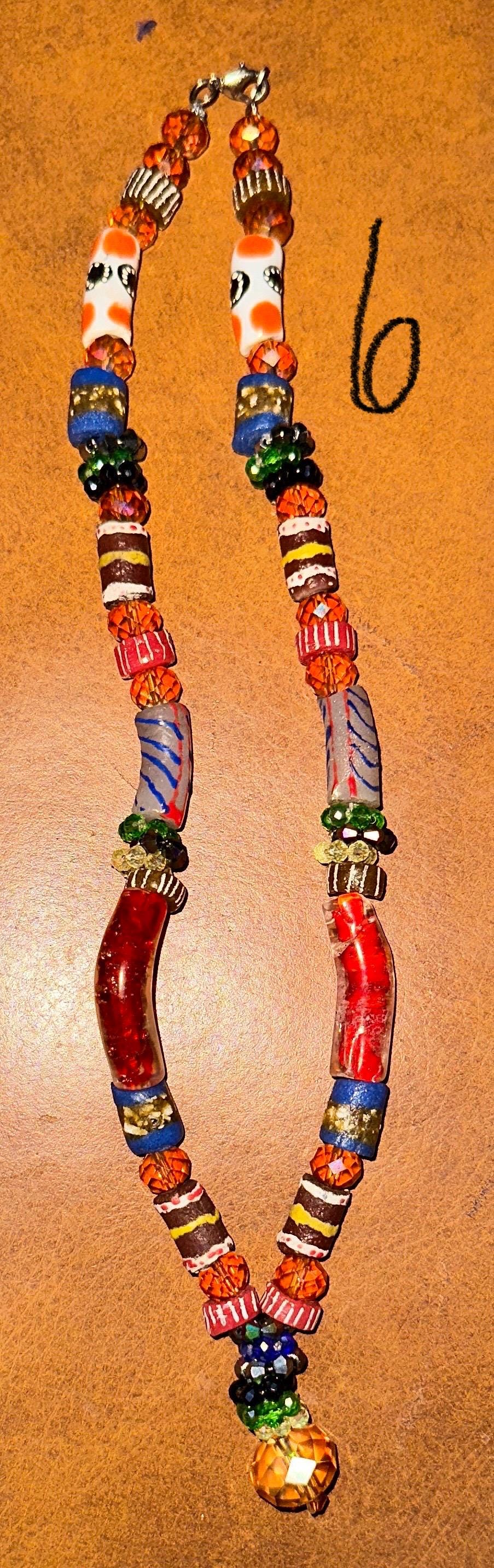 Ghanaian Beaded Necklaces - Etsy