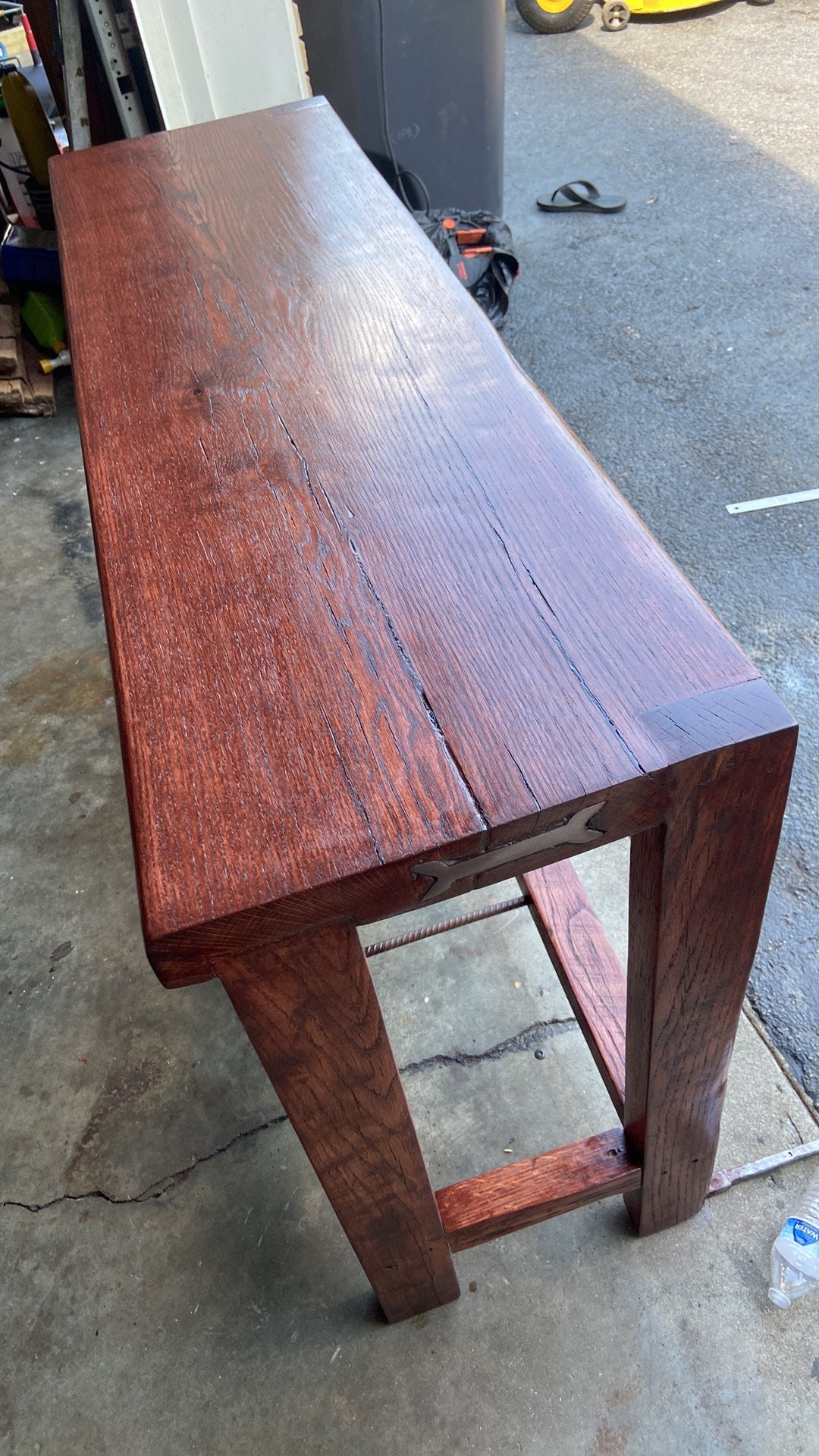 Live Edge Red Oak Table - Etsy