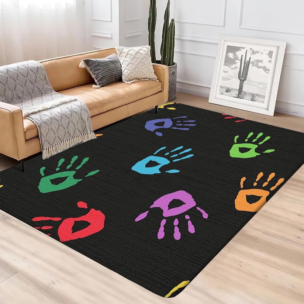 Handprint Classroom Rug Handprint Rug for Classroom - Etsy