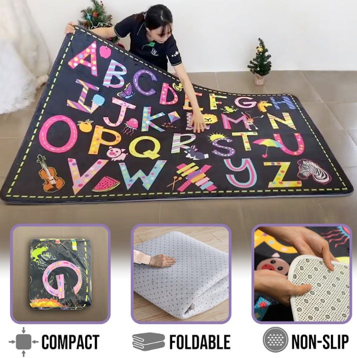 ABC Area Rug for Toddlers Handwriting Samplers ABC Childrent's Floor ...