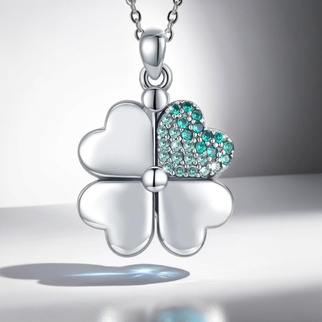 Four Leaf Clover Locket That Holds Pictures Irish Pendant Necklace - Etsy