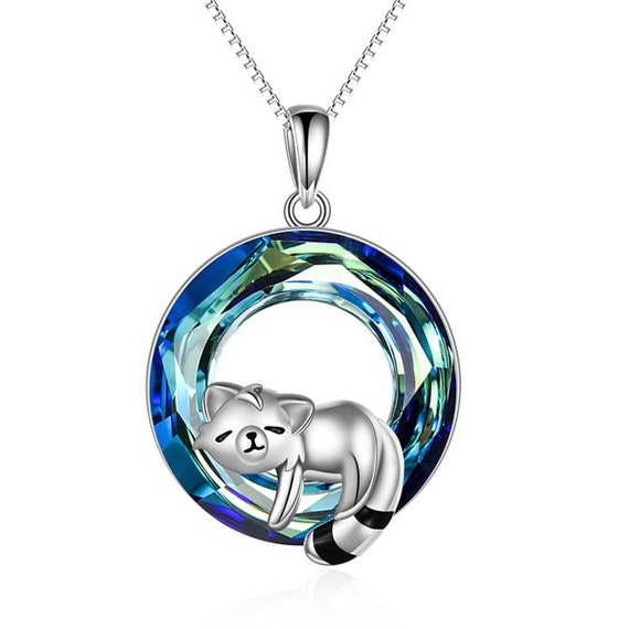 Red Panda Gifts Crystal Red Panda Necklace Red Panda Pendant - Etsy