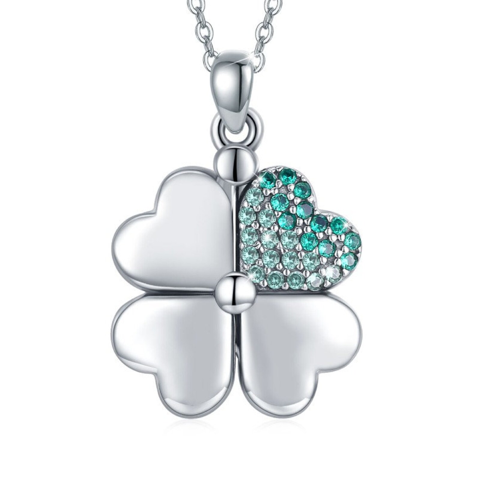 Four Leaf Clover Locket That Holds Pictures Irish Pendant Necklace - Etsy