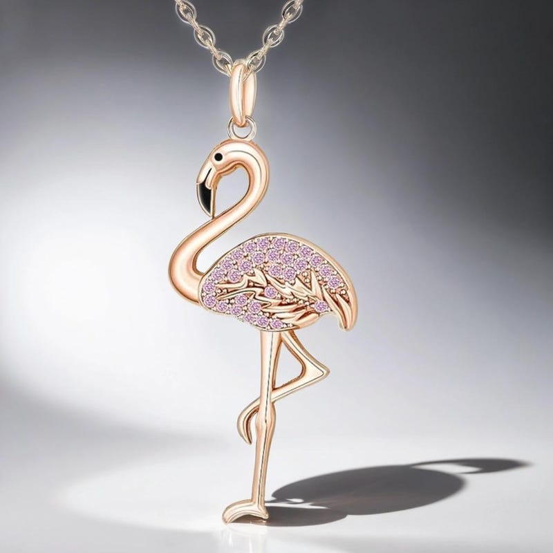 Flamingo Necklace - Etsy