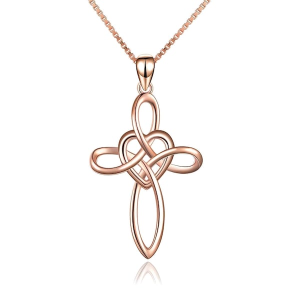 Celtic Cross Infinity Necklace - Etsy