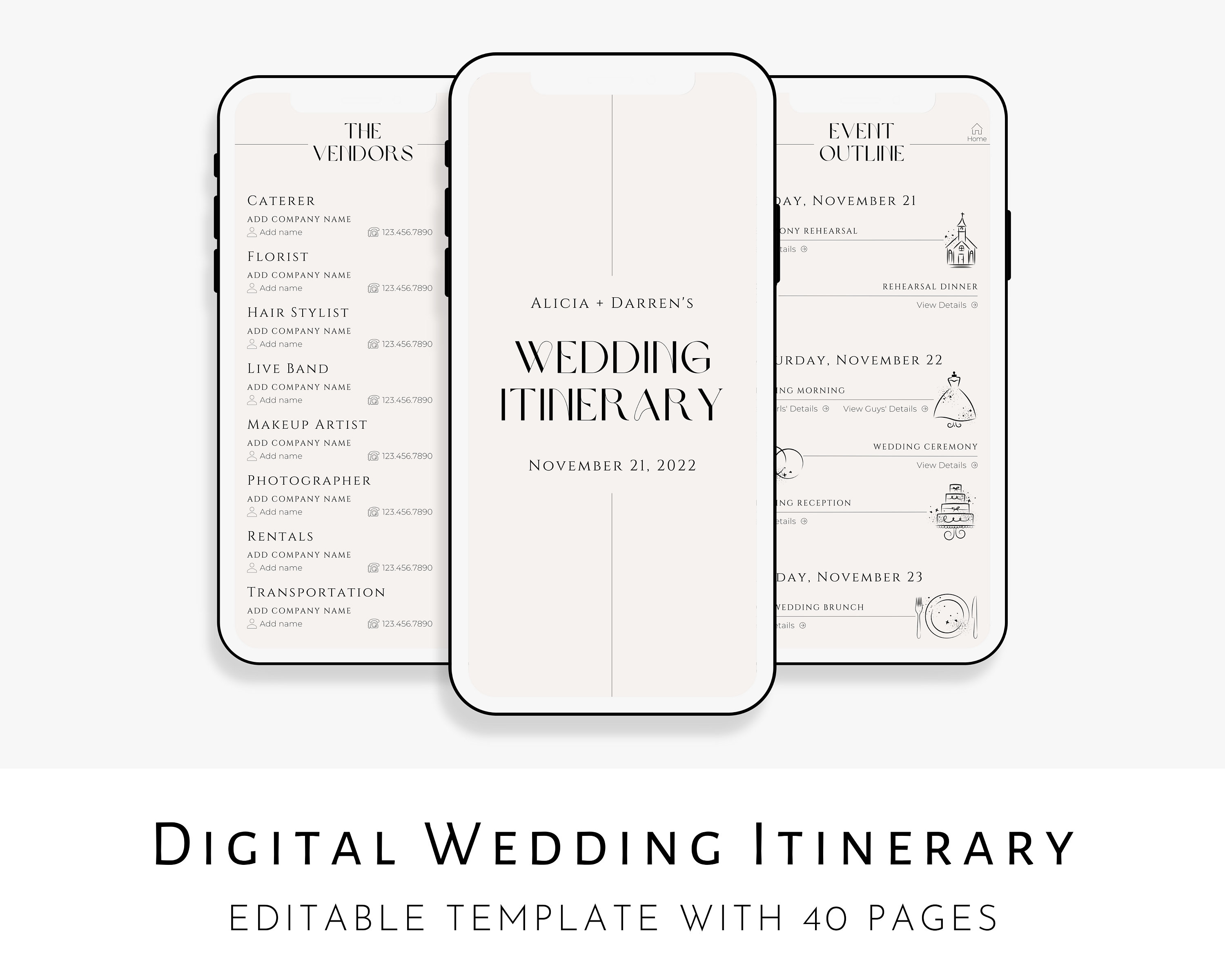 Wedding outline template 28 photos - Astyledwedding.com