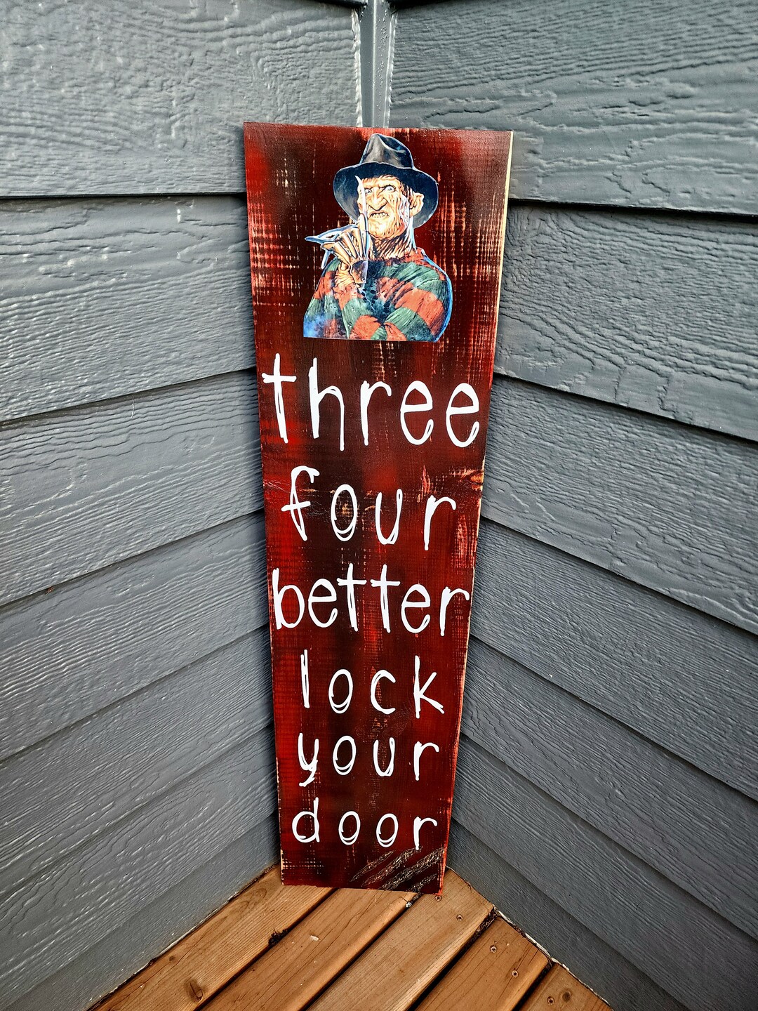 Freddy Krueger Porch Sign - Etsy