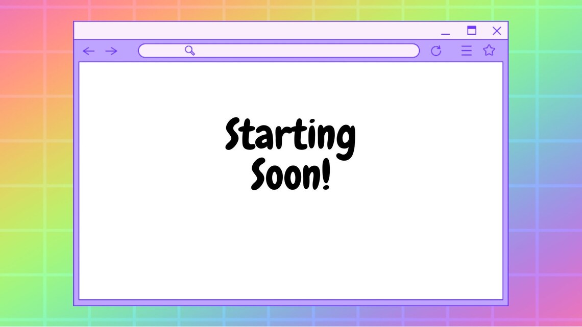 Twitch Starting Soon Screen Kawaii Cute Twitch Graphics - Etsy Canada