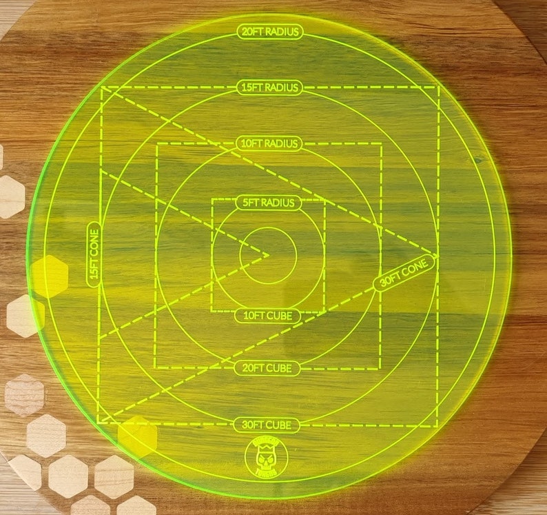 Spell Template / Area of Effect for 5th Edition Dungeons and Dragons, D ...