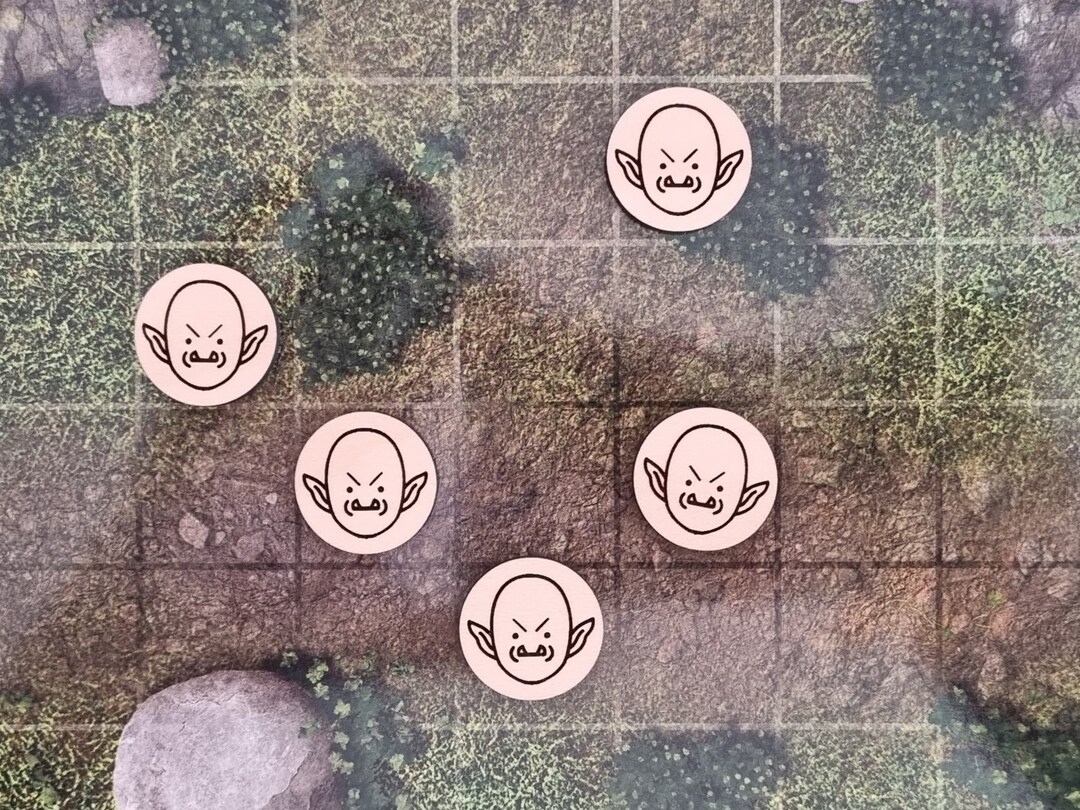 Monster Tokens Goblins Dungeons and Dragons Tokens / Dungeon Master ...
