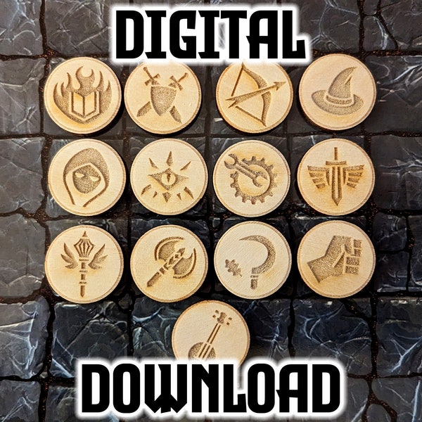 Dnd Class Tokens - Etsy