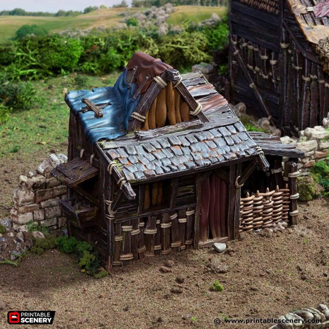 Small Shanty - Printablescenery - for Country - Model House Terrain for ...