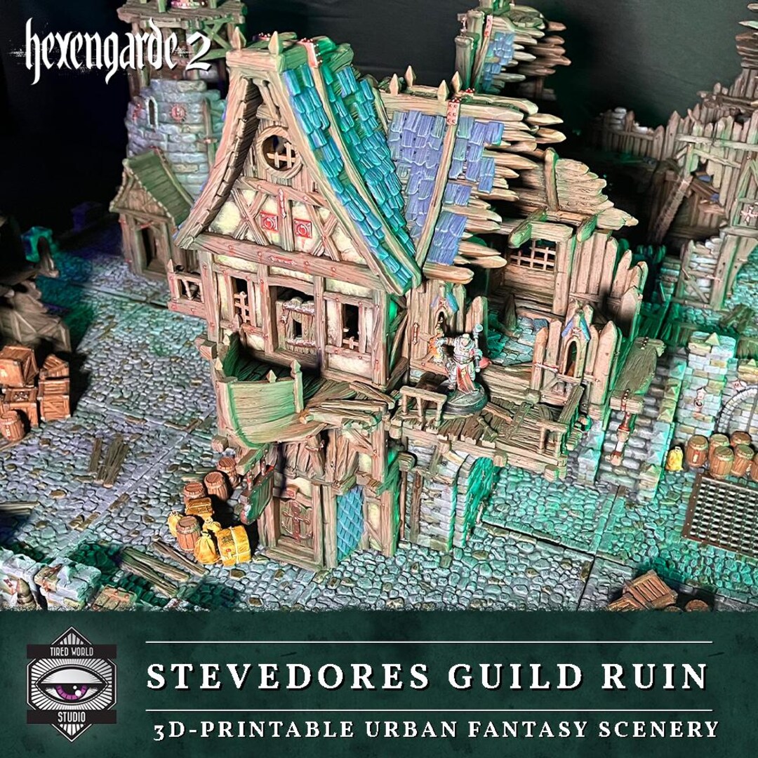Stevedores Guild Ruin - Hexengarde 2 - Mordheim Fantasy Terrain - Etsy