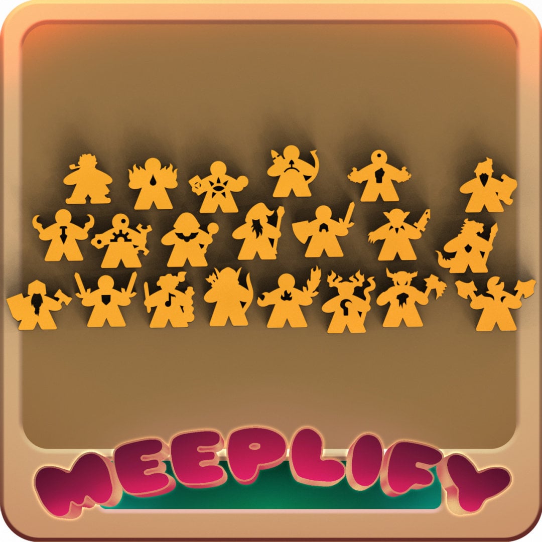 Hero / Player Character Meeples - Tabletop / Board Gaming Accessories ...
