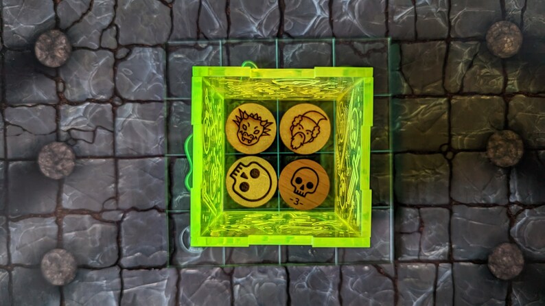 Gelatinous Cube Monster Dungeons and Dragons Tokens / - Etsy
