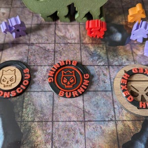 DND Condition Ring Set (65) - Status Effect Markers - Etsy