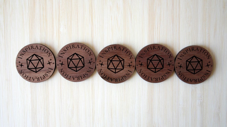 Inspiration Tokens Dungeons and Dragons Tokens / Dungeon Master Tokens ...