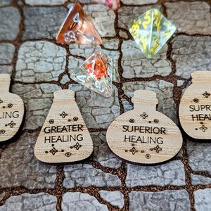 Potion of Healing / Health Potion Tokens Dungeons and Dragons TTRPG ...