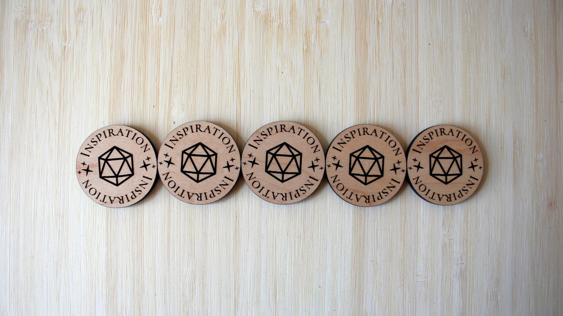 Inspiration Tokens Dungeons and Dragons Tokens / Dungeon Master Tokens ...
