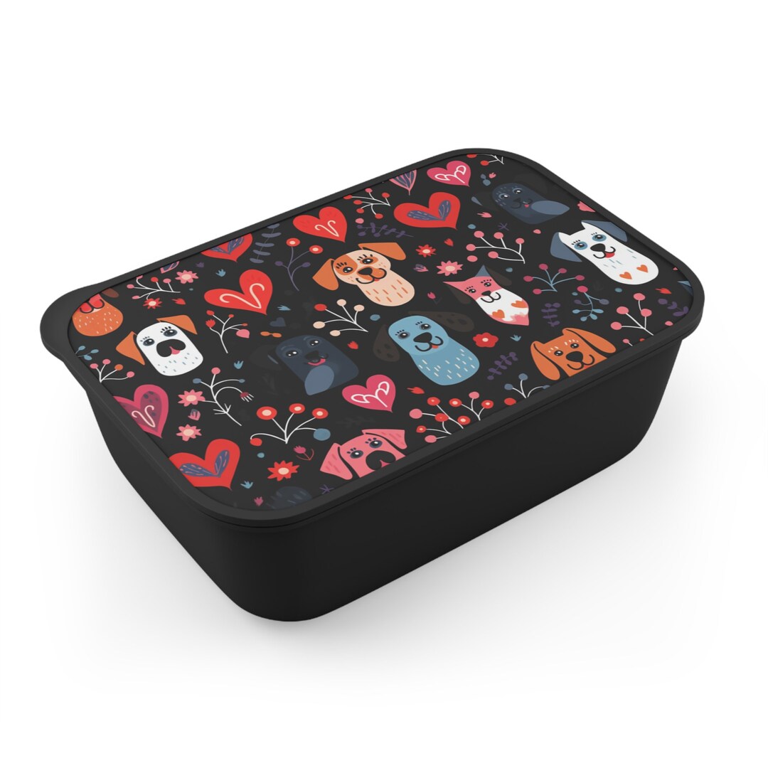 Bioplastic Lunch Box With Dogs Patterns PLA Bento Box With - Etsy