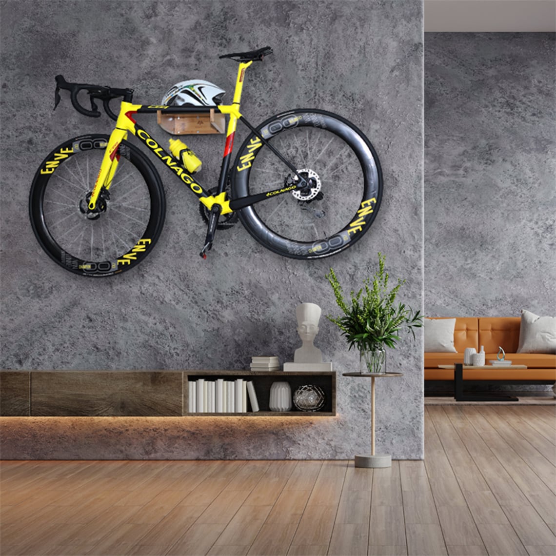 Bamboo Road Bike Wall Mount Durable, Elegant, Compact Wall Bike Rack ...