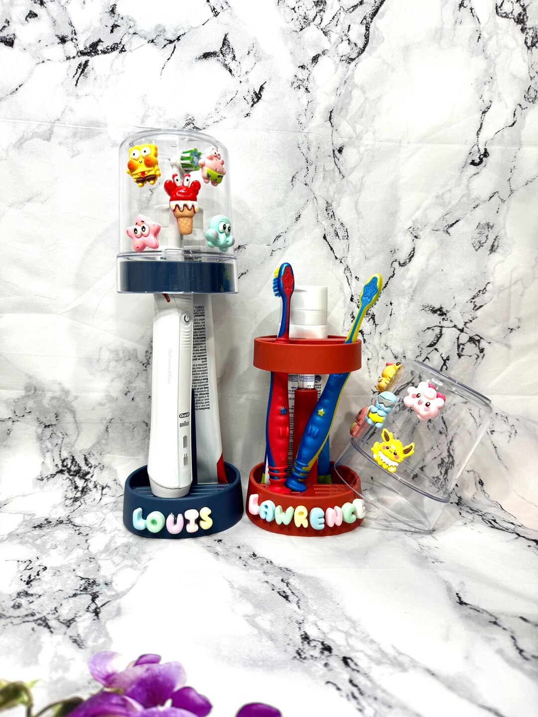 Personalized Toothbrush Holder, Custom Toothbrush Toothpaste Holder ...