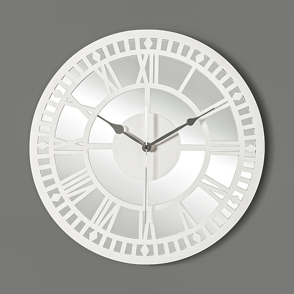 Mirrored Wall Clock - Etsy