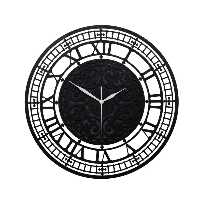 Vintage Wall Clock,victorian Design,, Wooden Clock for Bedroom, Living ...