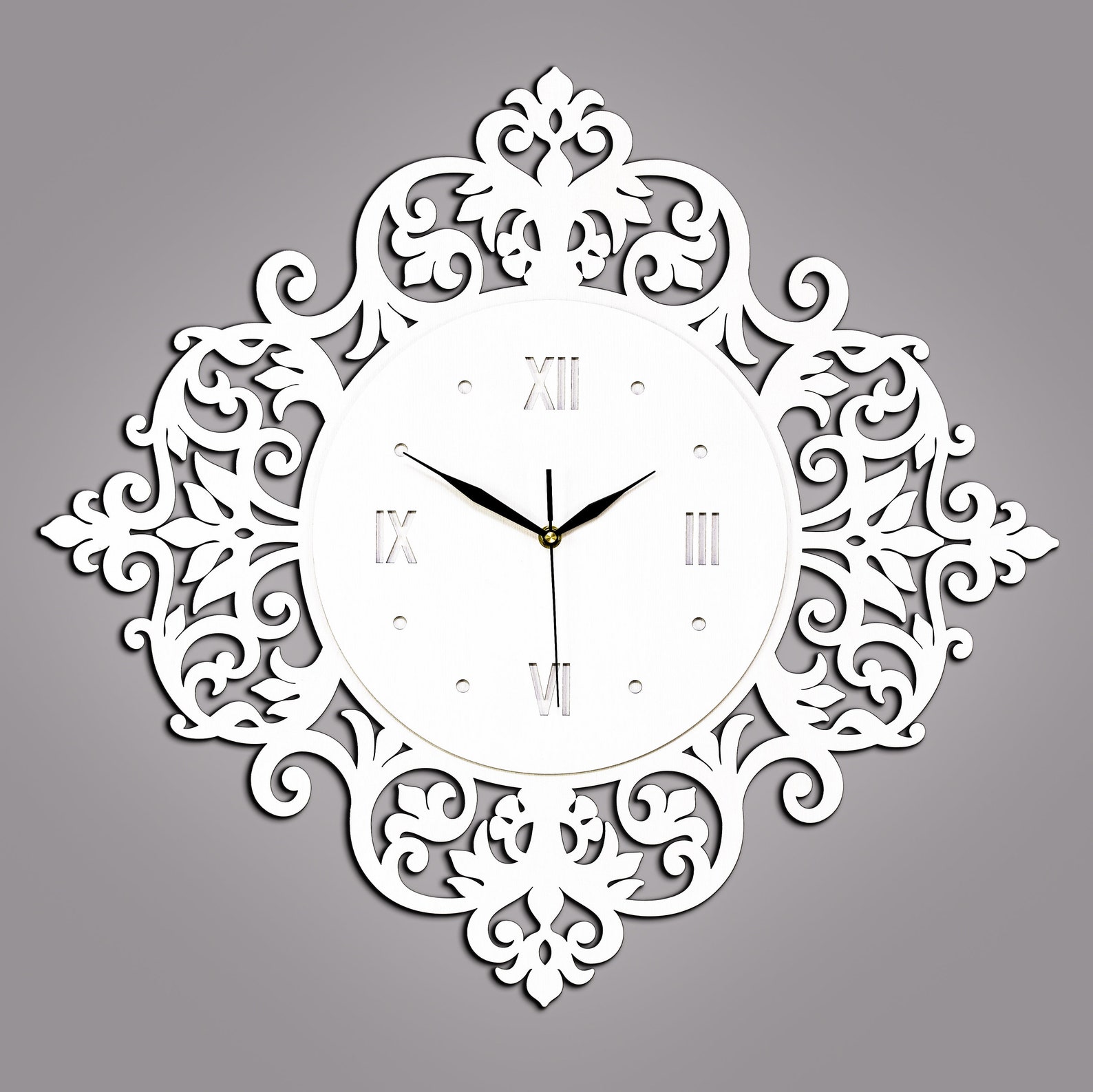 Vintage Wall Clock,victorian Design,, Wooden Clock for Bedroom, Living ...