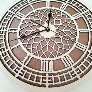 BIG BEN CLOCK, Large, Wooden Wall Clock, Rustical Wall Decor,clock for ...