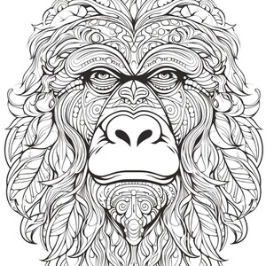 50 Mandala Animals Coloring Pages | Instant Download | Light and Dark ...